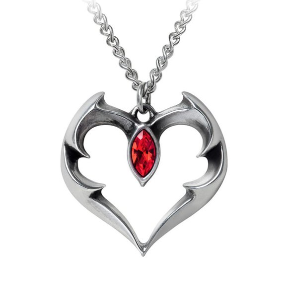 Alchemy Gothic | Jewelry | Alchemy Gothic Batheart Pendant Heart Bat ...